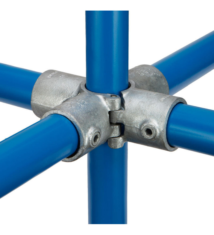 Split four-socket crosspiece A40-8 - 48.3 mm